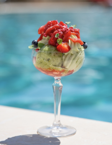 Coupe glacée du jardin des senteurs - Mikuy - l'Entremetteuse Culinaire